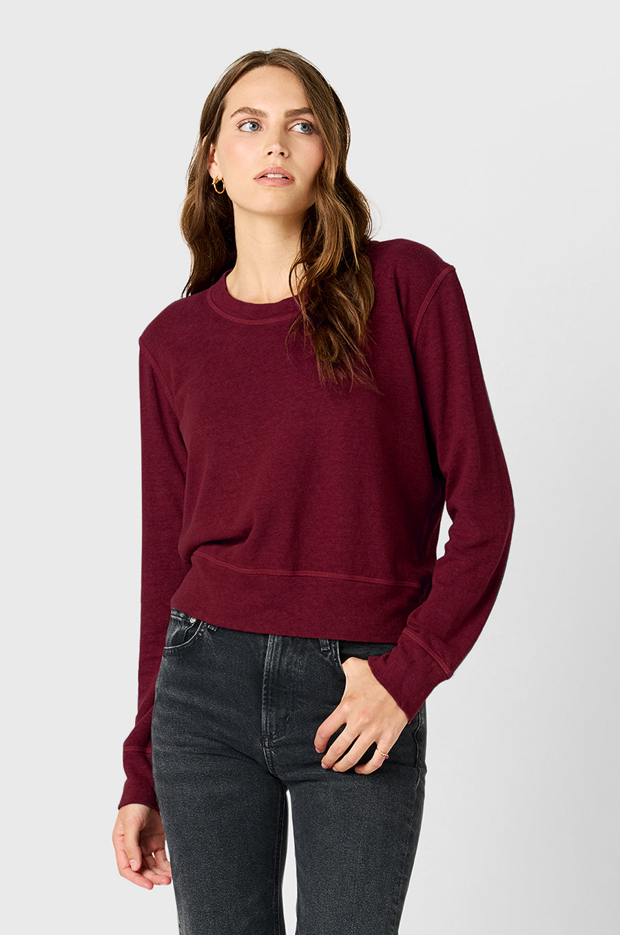 Scoopneck Sweater | Ruby Hemp Cotton | the lady & the sailor